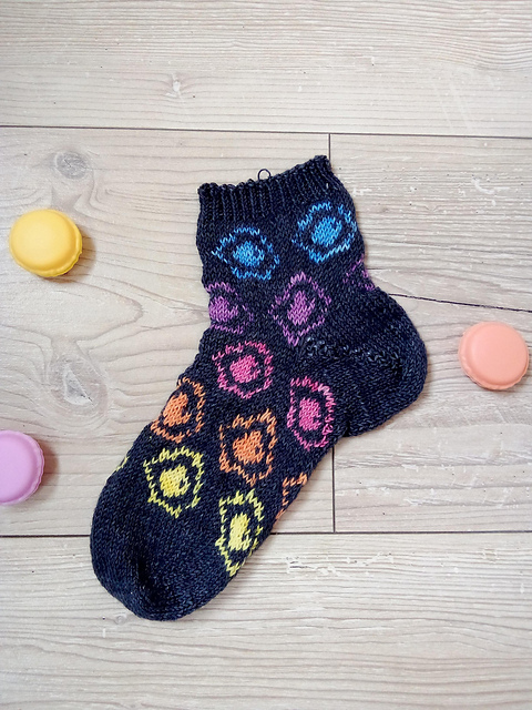 Ravelry: Coco Socks pattern by Jen-Lise Design