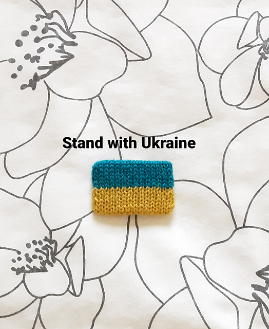 Ravelry: Ukraine Flag Pin pattern by Jen Mitchell