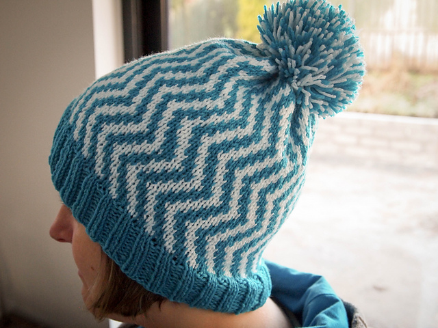 Ravelry: Chevron Hat pattern by Jenstarknits