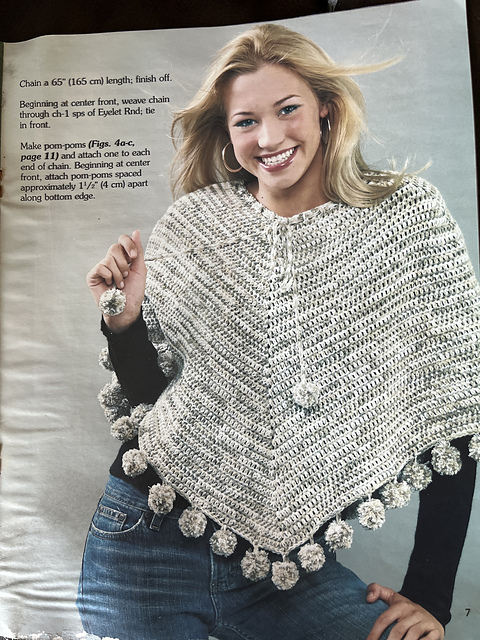 Ravelry: Pom-Pom (poncho) pattern by Melissa Leapman