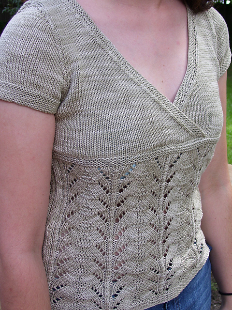 Ravelry: Surplice Lace Top pattern by Gayle Bunn