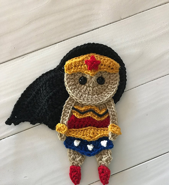 Ravelry: Wonder Woman Applique pattern by Jen Mitchell - Nella's Cottage