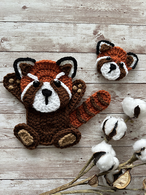 Ravelry: Puddles the Red Panda pattern by Jen Mitchell - Nella's Cottage