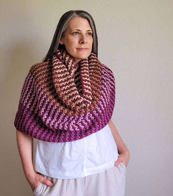 Ravelry: Shadow Plaid Wrap pattern by Jennifer Olivarez
