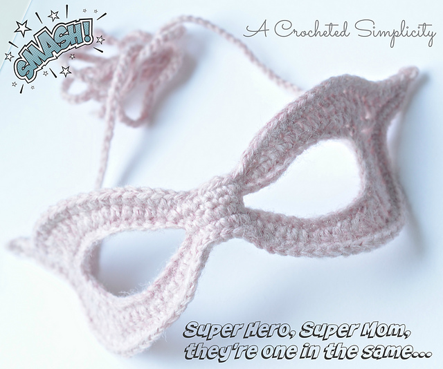 Ravelry: Super Hero, Super Mom Mask pattern by Jennifer Renaud