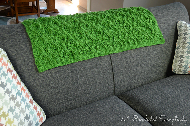 Ravelry: Hourglass Cabled Afghan pattern by Jennifer Renaud
