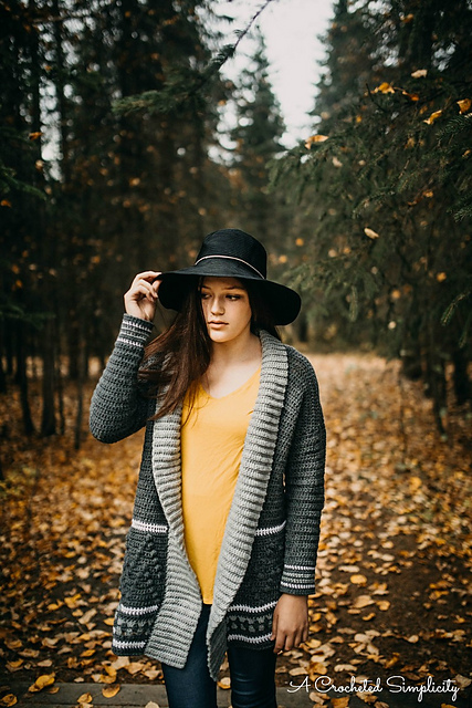Ravelry: Bordeaux Bobble Cardigan pattern by Jennifer Renaud