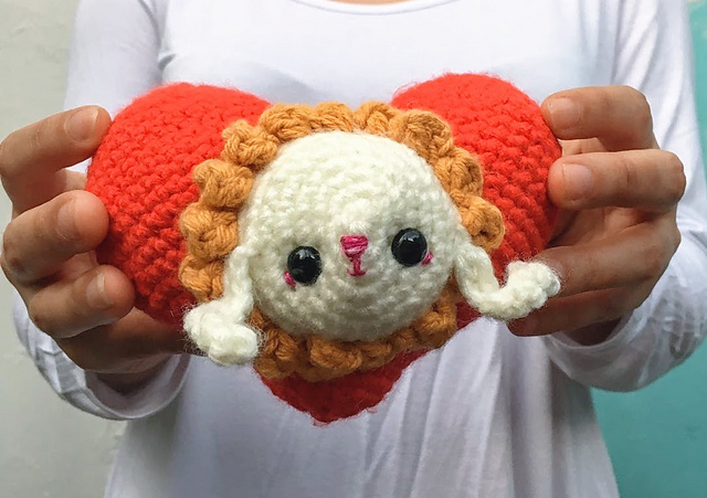 Ravelry: Amigurumi Love Bunny - Crochet Heart pattern by Jennifer Ramirez