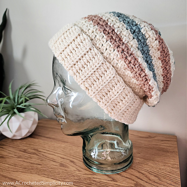 Ravelry: Slouchy Crochet Beanie pattern by Jennifer Renaud
