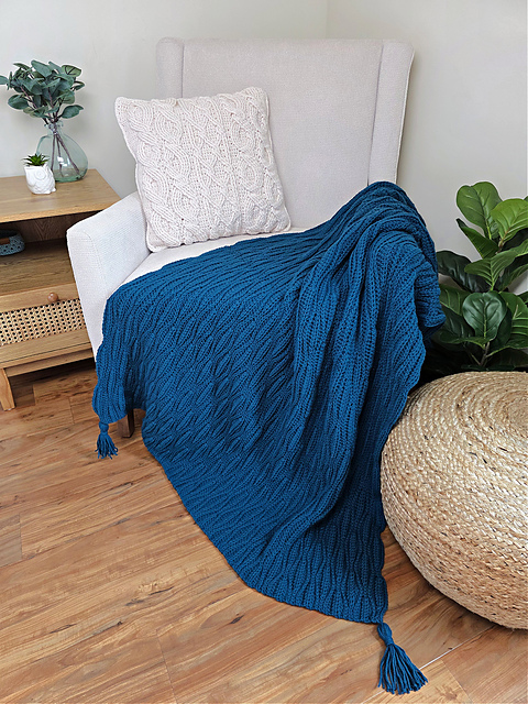 Ravelry: Coastal Waves Crochet Blanket pattern by Jennifer Renaud
