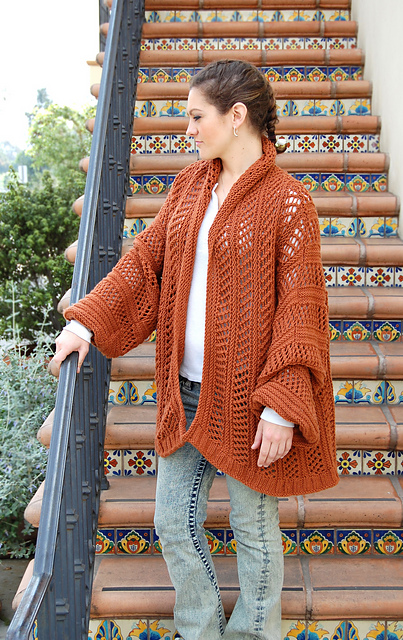 Ravelry: Stella Openwork Oversized Coat pattern by Jennifer Wenger-Turchen