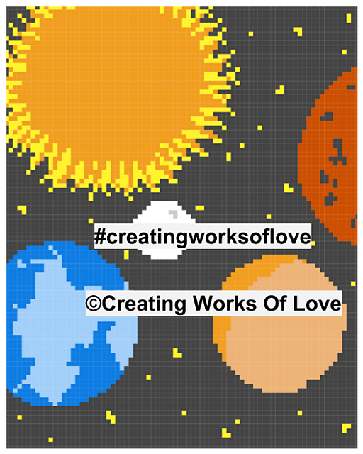 Ravelry: Space C2C Graph pattern by Jennifer MacEwen