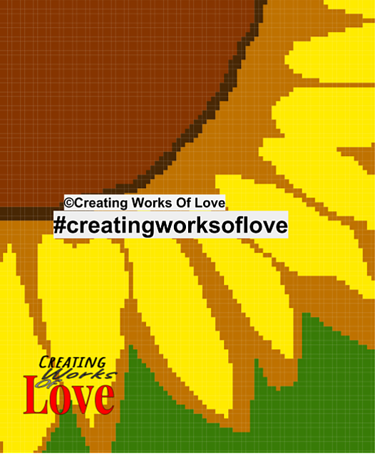 Ravelry: Sunflower C2C Graph pattern by Jennifer MacEwen