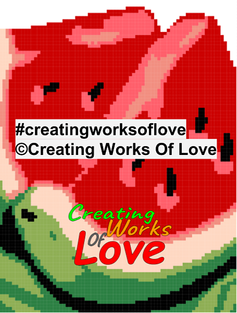 Ravelry: Watermelon C2C Graph pattern by Jennifer MacEwen