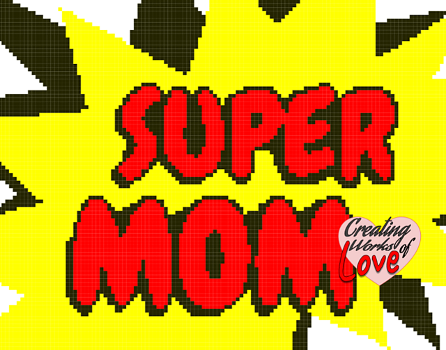 Ravelry: Super Mom Graphgan pattern by Jennifer MacEwen