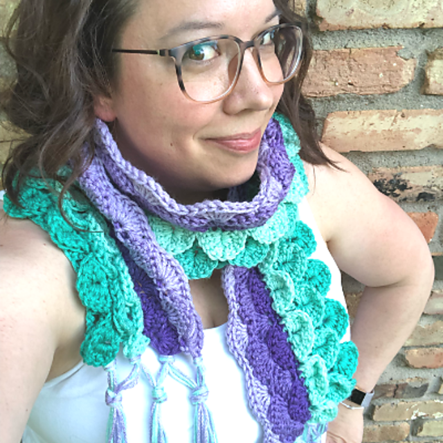Ravelry: Madame Mermaid Scarf pattern by Jeris Swanhorst