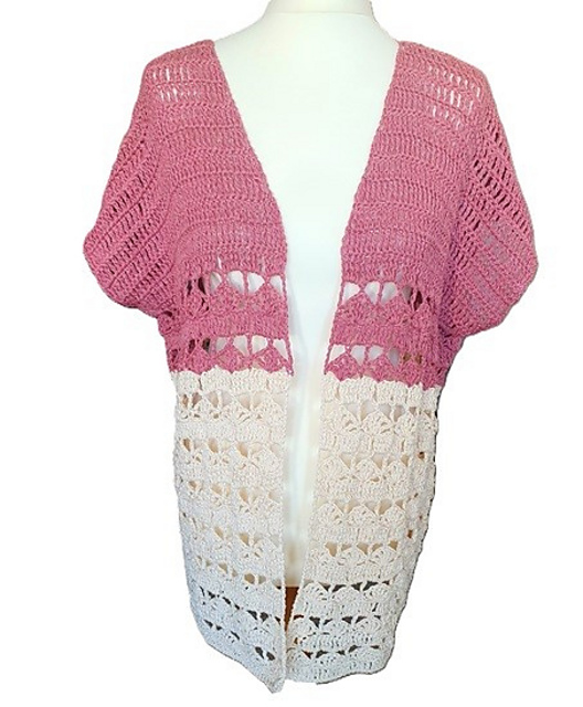 Ravelry: Carnation Kisses Lacy Cardigan pattern by Sharon Goodwin