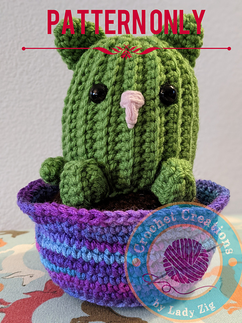 Ravelry: Catcus in a Pot pattern by Jessica Szigethy