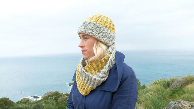 Ravelry: Lighthouse Hat & Scarf pattern by Jesse Molzan