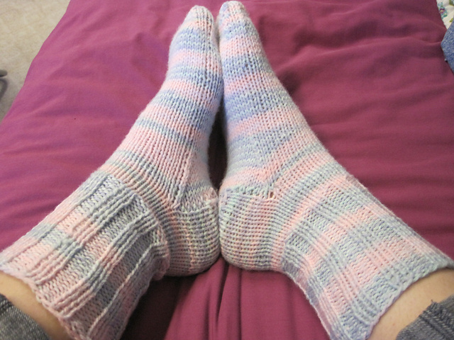 Ravelry: Easy Beginner Sock pattern by Lisa Dozier