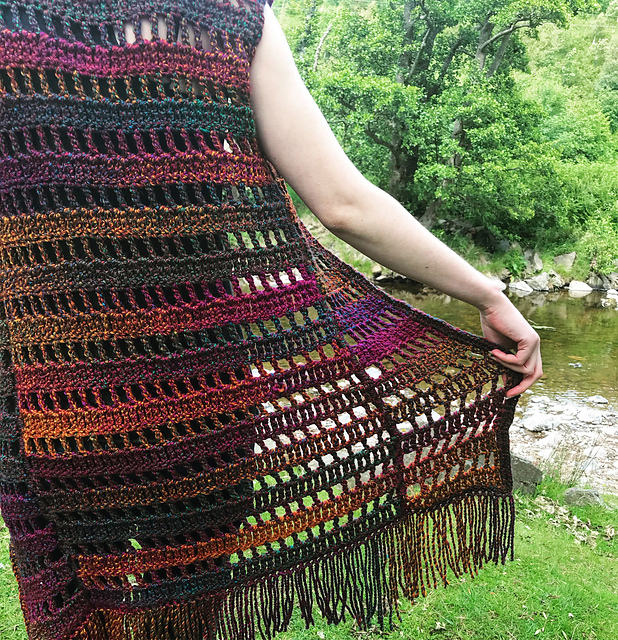 Ravelry: Dragons Blood Vest pattern by Jessica Cannon