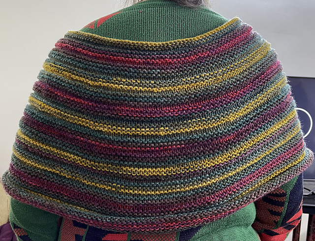 Ravelry: JessicaJean's Stripey Wager Welt Wrap