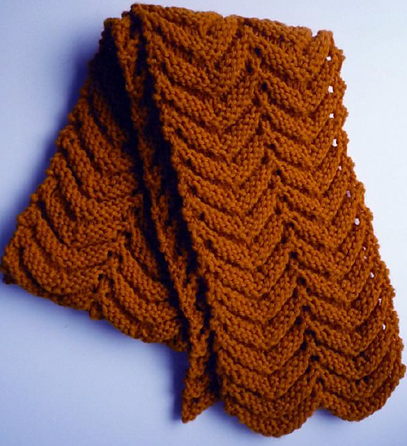 Ravelry: Knit Ripple Scarf pattern by Heather Johnson - halfknits