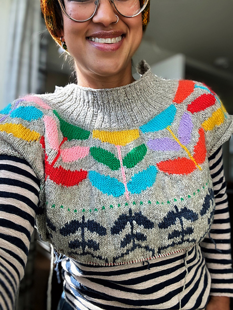 Ravelry: JetSetMill's Multi Coloured Polina pullover