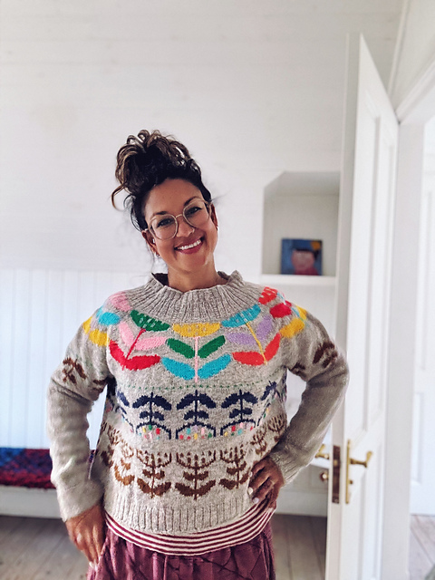 Ravelry: JetSetMill's Multi Coloured Polina pullover
