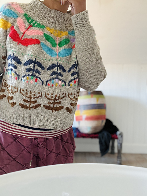 Ravelry: JetSetMill's Multi Coloured Polina pullover