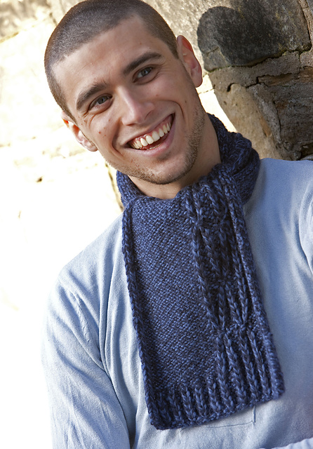 Ravelry: Alfie Mock Cable Scarf pattern by Jeanette Sloan