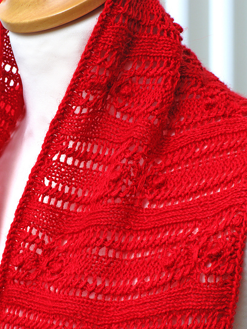Ravelry: Lozenge Lace Collar pattern by Jeanette Sloan