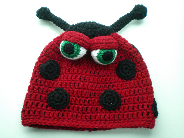 Ravelry: Lady Bug, Lady Bug, Fly Away Home Beanie pattern by Jezebear ...