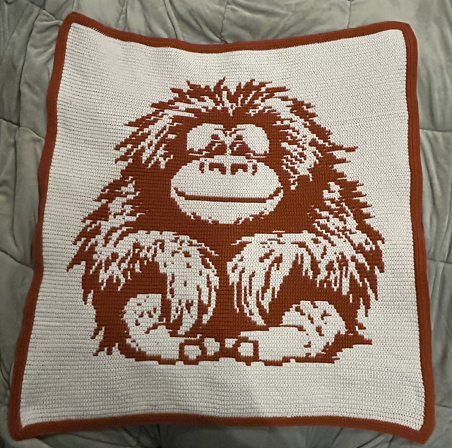 Ravelry: Orangutan Mosaic Blanket pattern by Jennifer Hedrick