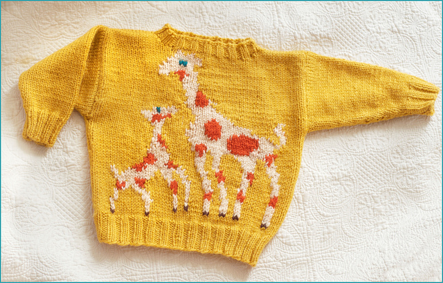 Ravelry: Child's Giraffe Sweater pattern by Jill Garl