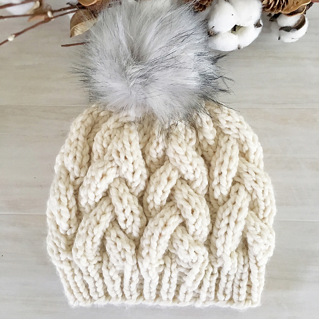 Ravelry: Chunky Cable Beanie pattern by Jinxed Stitches