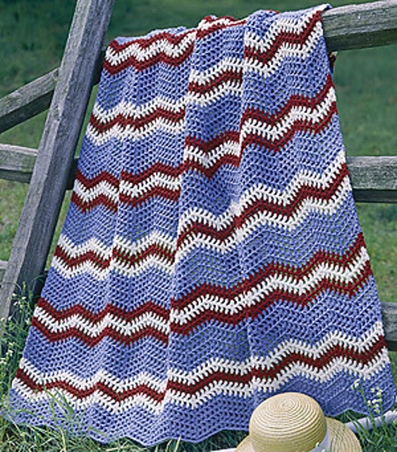 Ravelry: American Ripple Afghan pattern by Melissa Leapman