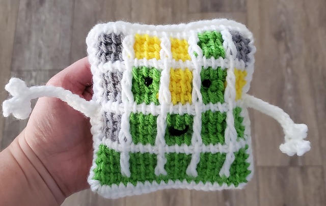 Ravelry: Word game wordle inspired plush character pattern by Dean Den ...