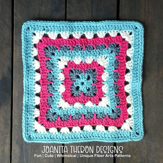 Ravelry: Spiked Row Granny Square pattern by Joanita Theron