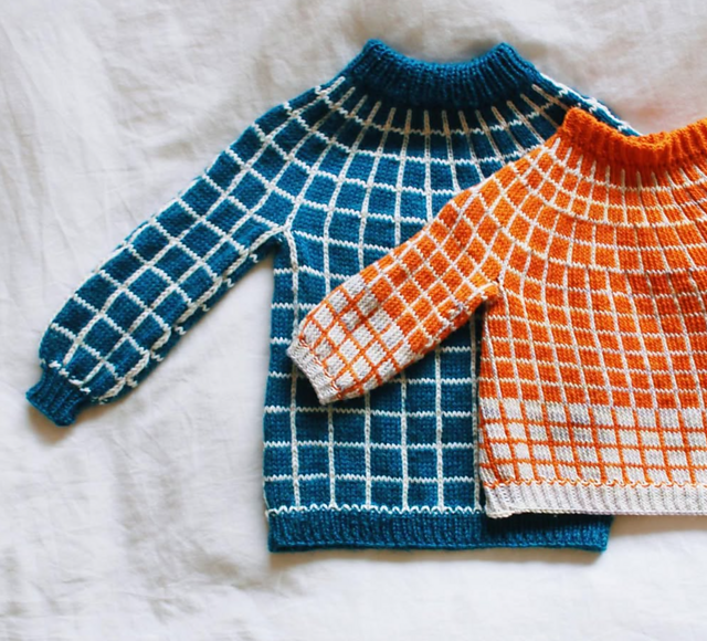 Ravelry: Grid Sweater pattern by Yoanna Cortez