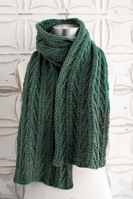 Ravelry: Three Ponds Scarf pattern by Jocelyn Tunney