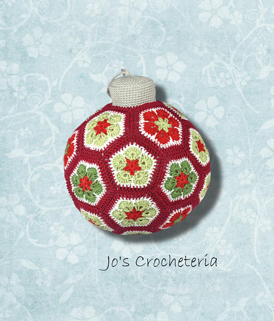 Ravelry: Mega Christmas Ornament of African Flowers pattern by JOs ...