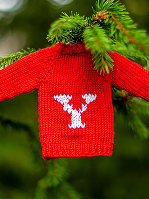 Ravelry: MONOGRAM Mini Sweater Ornament pattern by Johnny Vasquez