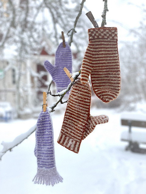 Ravelry: randiga vanten pattern by Josefin Edling