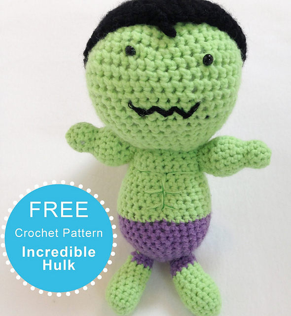 Ravelry: Amigurumi Incredible Hulk pattern by Joanne Lusher