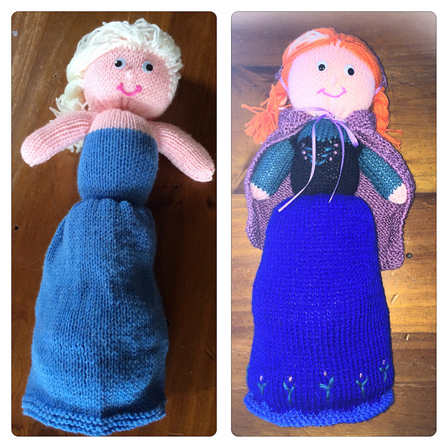 Ravelry: Elsa and Anna from Frozen pattern by The Knit Guru