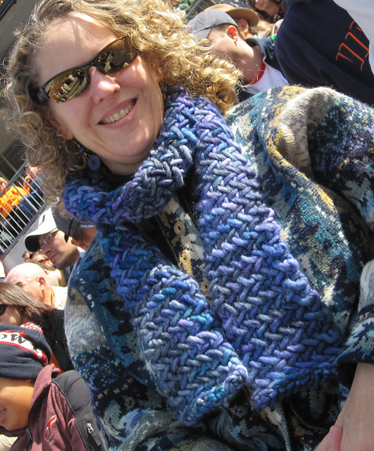 Ravelry: Penn State Stadium Scarf pattern by Great Balls of YARN!