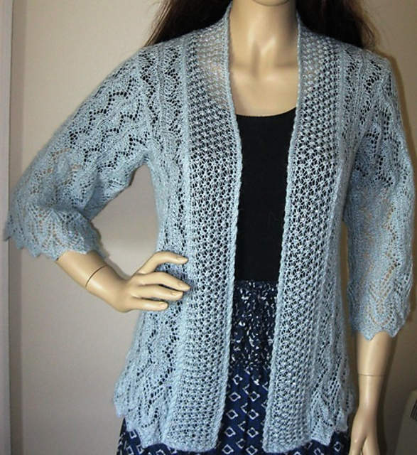 Ravelry: Wishes beaded lace cardigan pattern by Judy Furlong