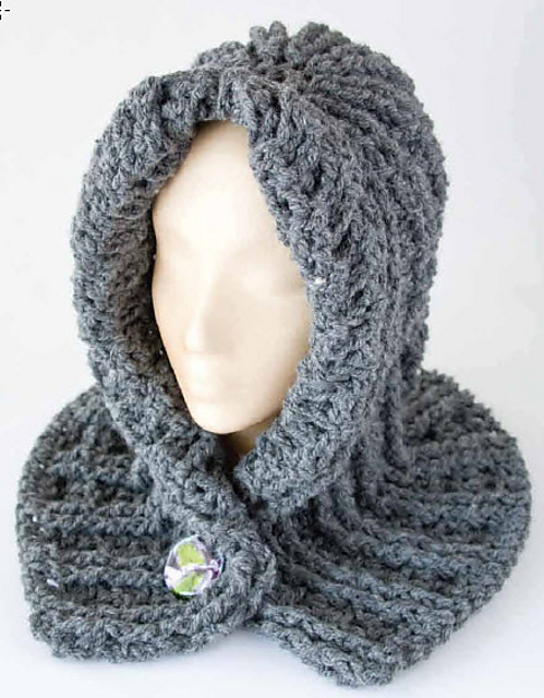 Ravelry: Chunky Hooded Neck Wrap pattern by Sue Childress