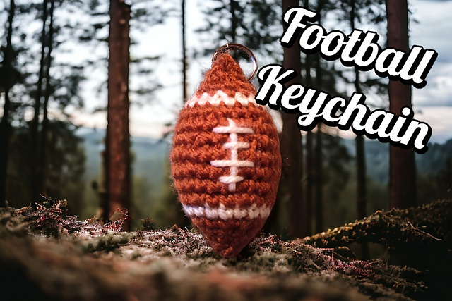 Ravelry: Football Keychain pattern by Julia Pilling